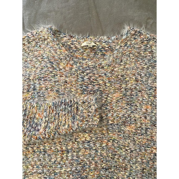 easel | Sweaters | Easel Sweater Womens Sm Multicolor Eyelash Knit ...